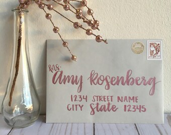 Handwritten address | Etsy