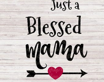Blessed momma svg | Etsy