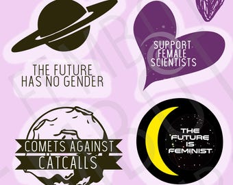 Feminist stickers | Etsy