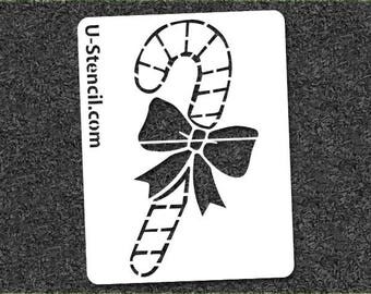 Candy cane stencil | Etsy