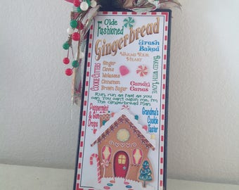 Gingerbread sign | Etsy