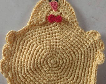 Crochet Pattern for the Swanky Chicken Trivet Potholder PDF
