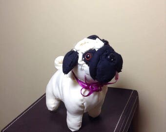 Cute Puppy Bulldog Pug Plush Sewing Pattern PDF