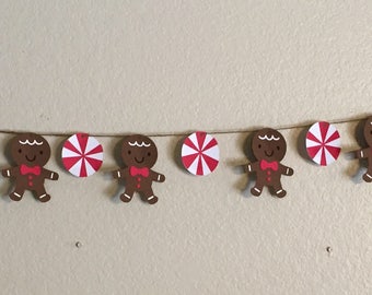 Gingerbread garland | Etsy