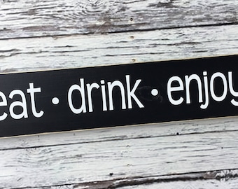 Eat drink enjoy | Etsy