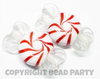 Peppermint beads | Etsy
