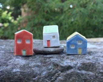 Tiny ceramic houses | Etsy