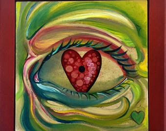 Heart painting | Etsy