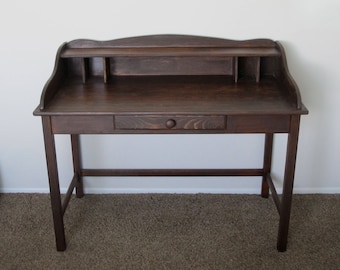 Vintage wood desk | Etsy