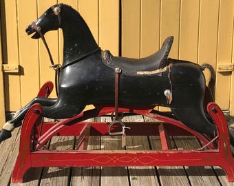 Vintage Ride On & Rocking Toys | Etsy