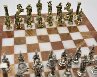 Greek chess set | Etsy