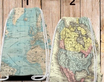 Map backpack | Etsy