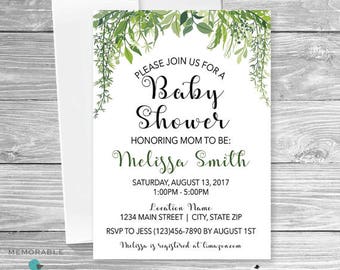 Nature baby shower | Etsy
