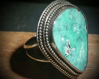 Apache Turquoise Drop Pendant of Natural Gem High Grade 20.8