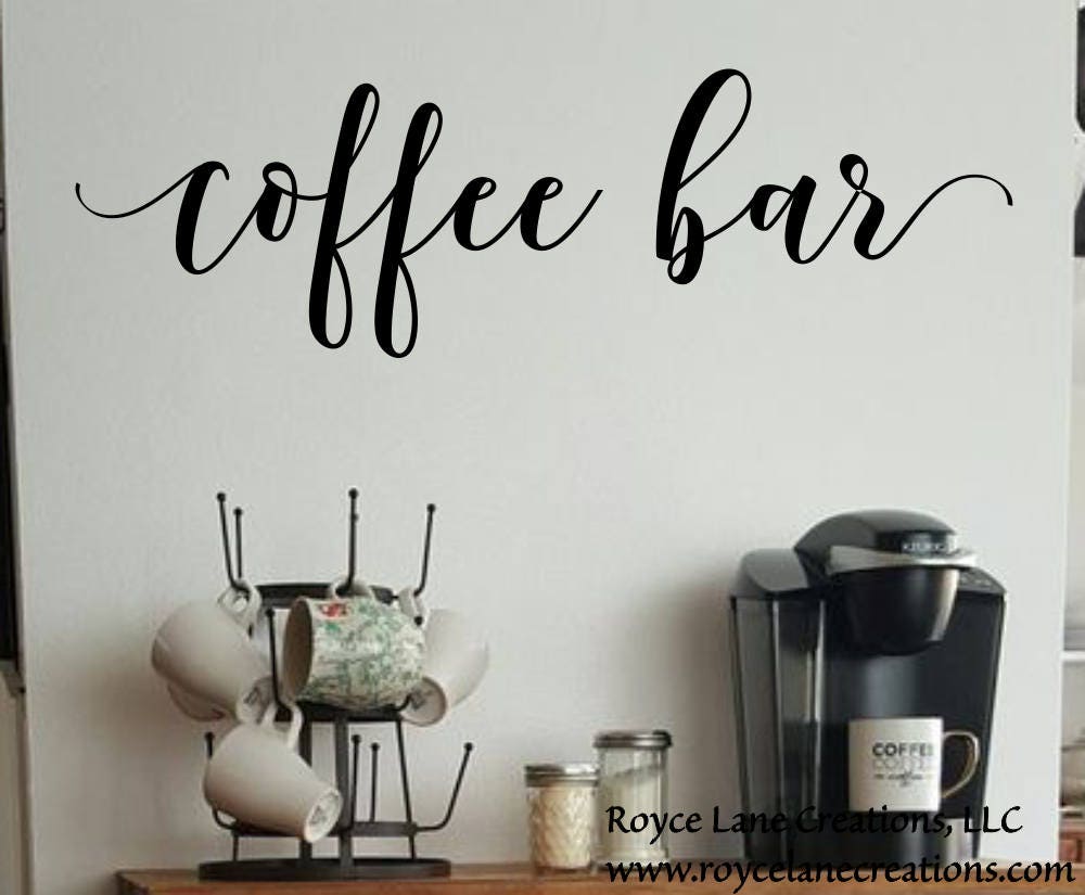 Coffee Bar Decal/ Coffee Bar Decor/ Coffee Bar Wall