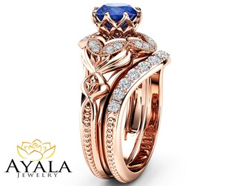 Ayala Jewelry Unique Engagement Ring Rose Gold by AyalaDiamonds