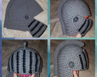 INSTANT Download PDF KNIT Sir Knight Helmet Pattern