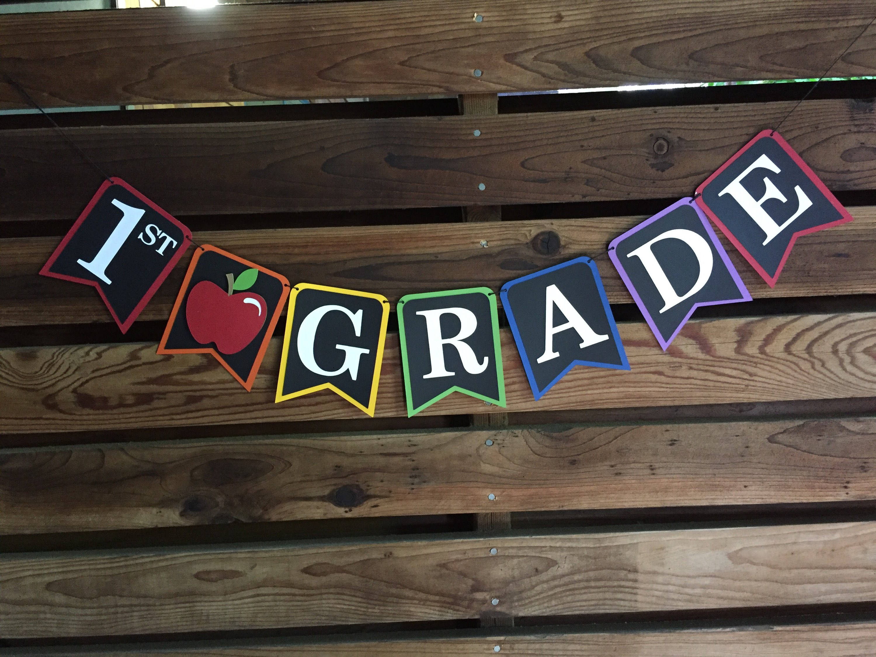 Large Grade banner photo prop teacher prop banner choose