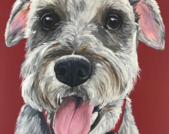Schnauzer art | Etsy