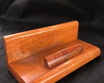 Wood card holder | Etsy