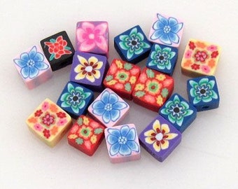 Polymer clay flowers | Etsy