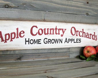Apple orchard sign | Etsy