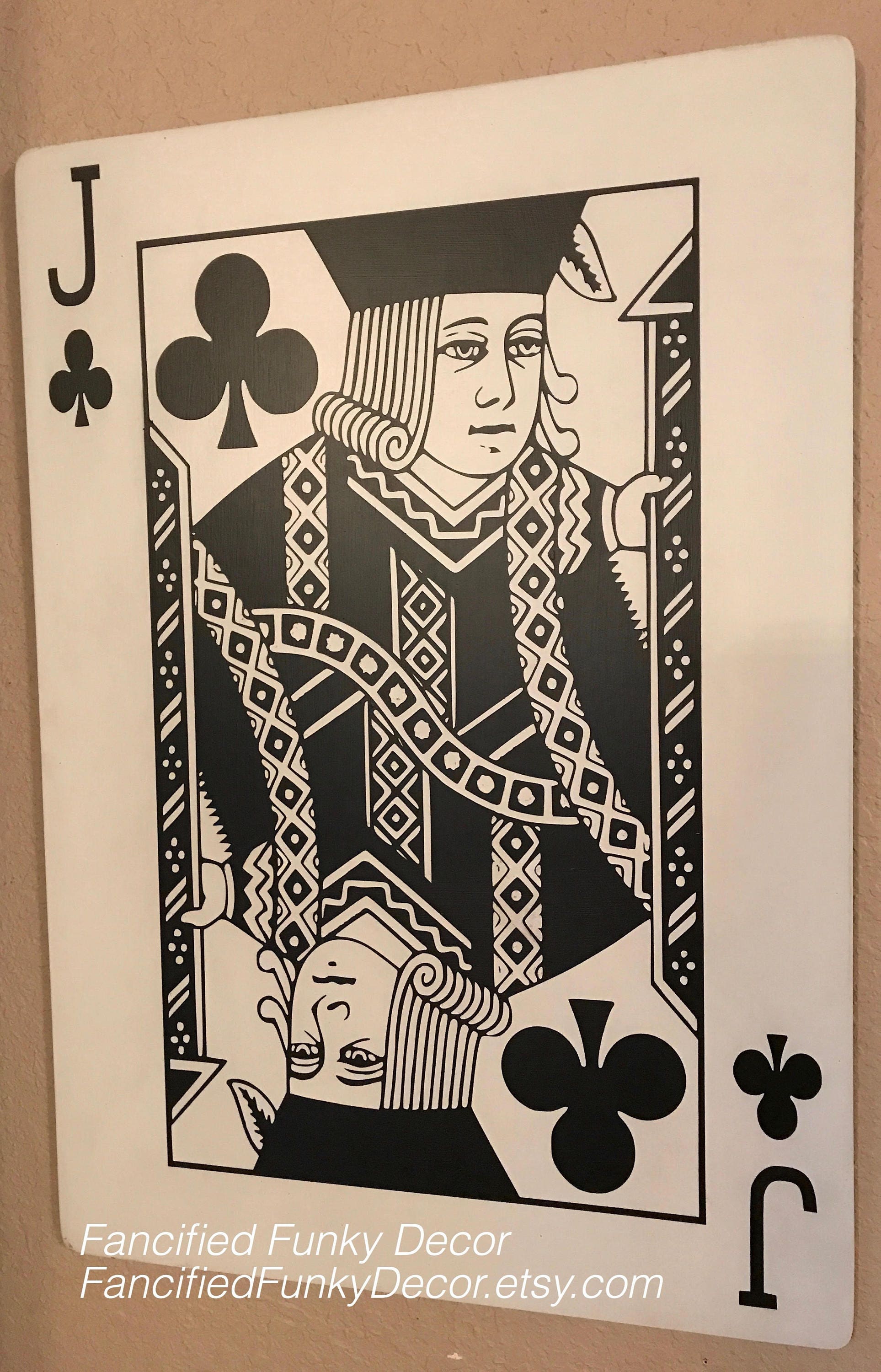 Face Card Large Playing Card Oversize Card Jack Queen