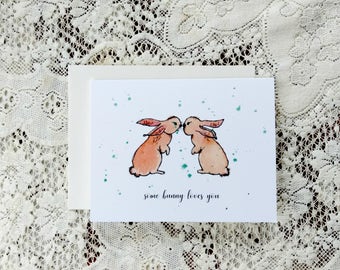 Bunny pun card | Etsy