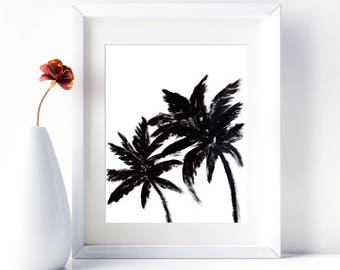 Palm tree painting | Etsy