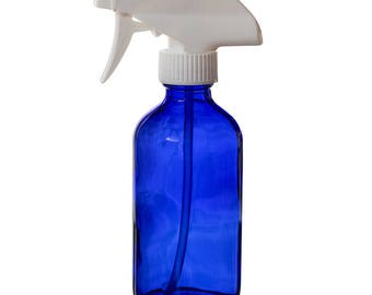Blue glass bottle | Etsy