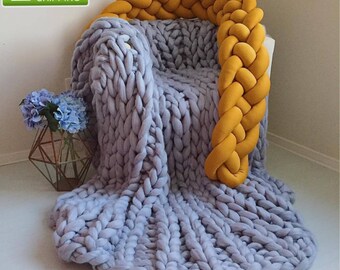 Giant knit blanket | Etsy