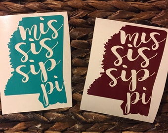 Mississippi decal | Etsy