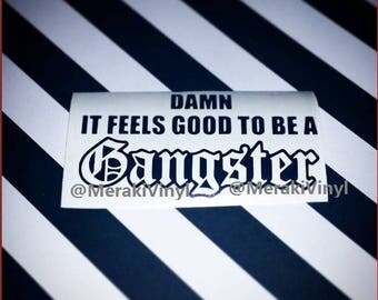 Gangster decal | Etsy