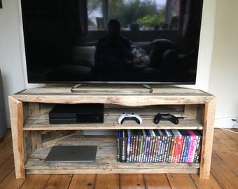 Rustic tv stand | Etsy