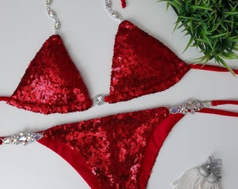 Sequin bikini | Etsy