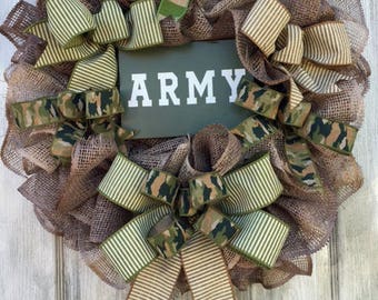 Army wreath | Etsy