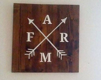 Farm wood sign | Etsy