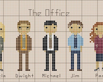 Office cross stitch | Etsy