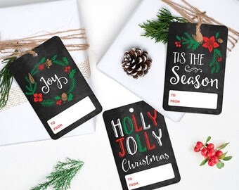 Chalkboard gift tags | Etsy