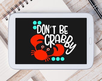 Don't be crabby | Etsy