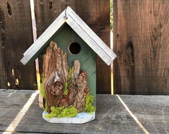 Rustic birdhouse | Etsy