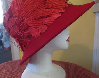 Womens red hats | Etsy