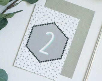 2nd birthday card | Etsy