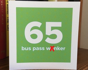 65th birthday card | Etsy