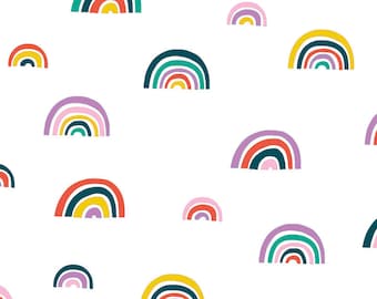 Rainbow fabric | Etsy