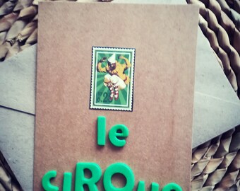 DIY Muscle Man Paper Doll DIY postcard paper puppet