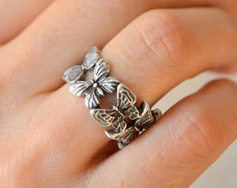 Butterfly ring | Etsy
