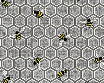 Bees fabric | Etsy