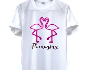 Flamingo shirt | Etsy