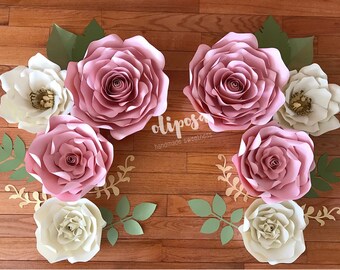 Paper flower wall | Etsy